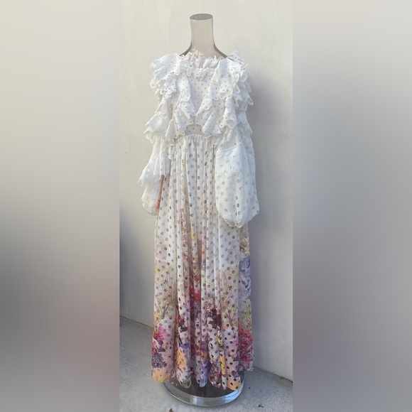 Zimmermann | Dresses | Zimmermann Prima Laser Cut Polka Dots Dress With ...
